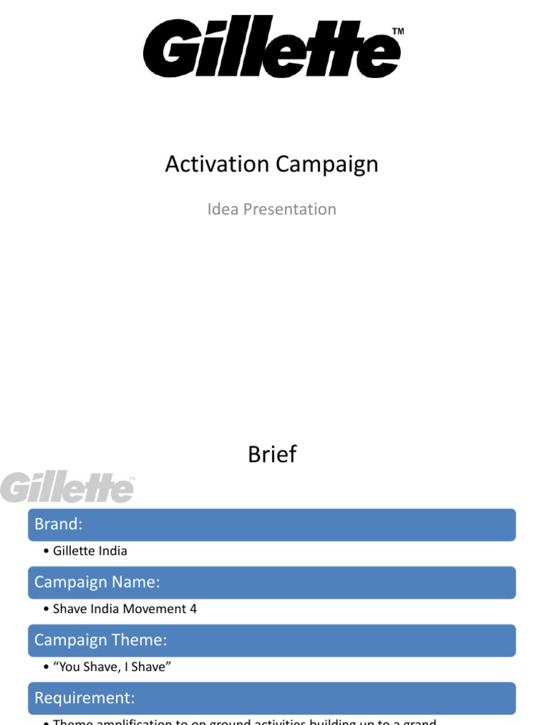 Gillette's Shave India Movement 4 | PDF | Shaving