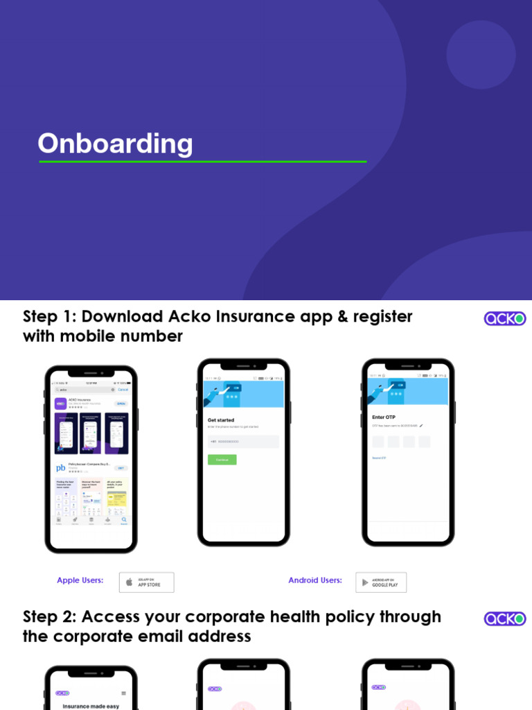 Acko App Manual | PDF | Software