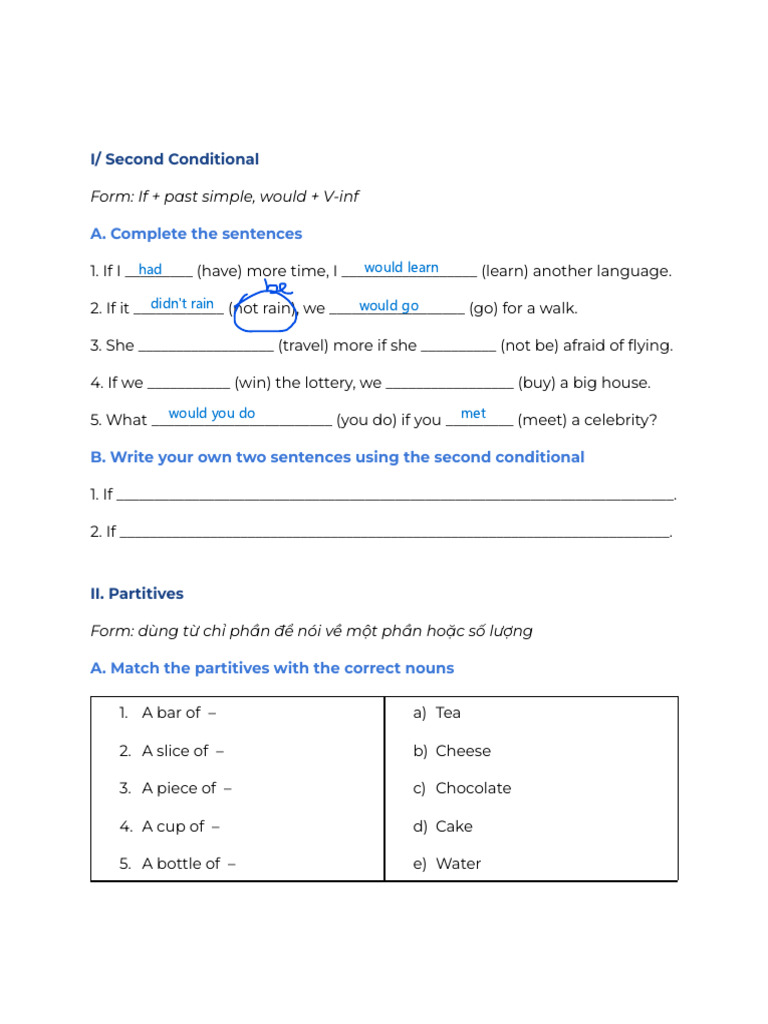 ESL Stage 8 - Unit 2 - Grammar Worksheet | PDF | Languages | Foreign ...