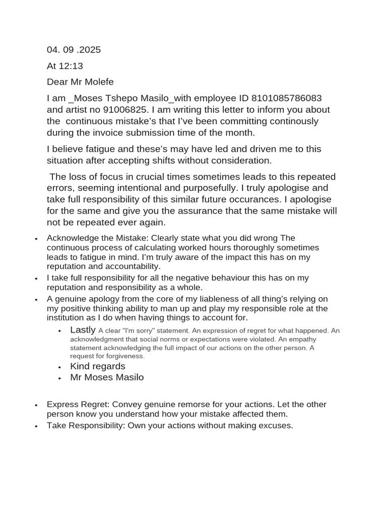 Dear Mr Molefe Asap | PDF