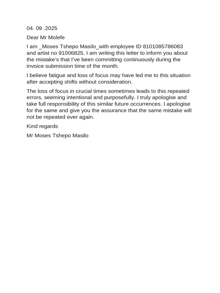 Dear Mr Molefe Asap ## | PDF