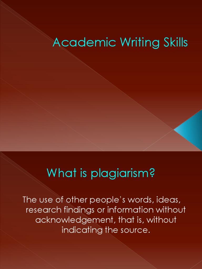 Eap Academic Writing Skills | PDF | Plagiarism | Citation