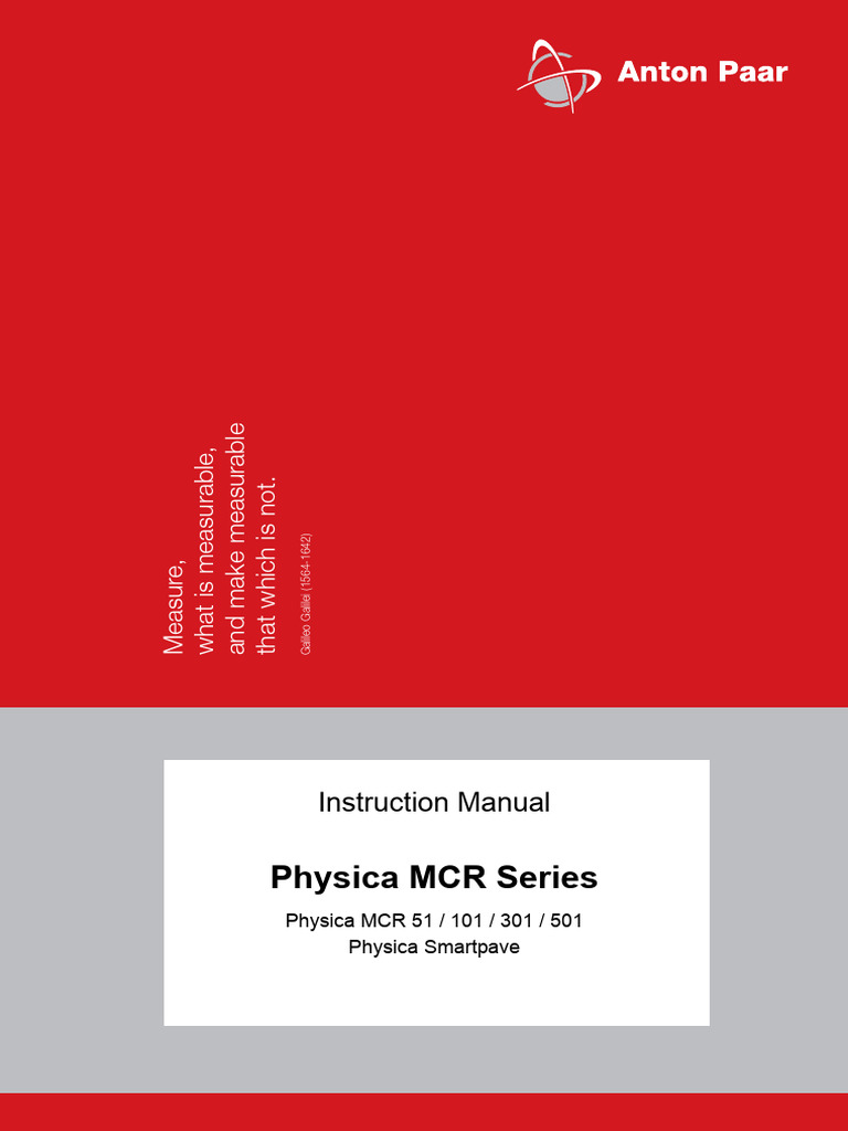 Physica MCR Series Instruction Manual | PDF | Computer Network | Power ...