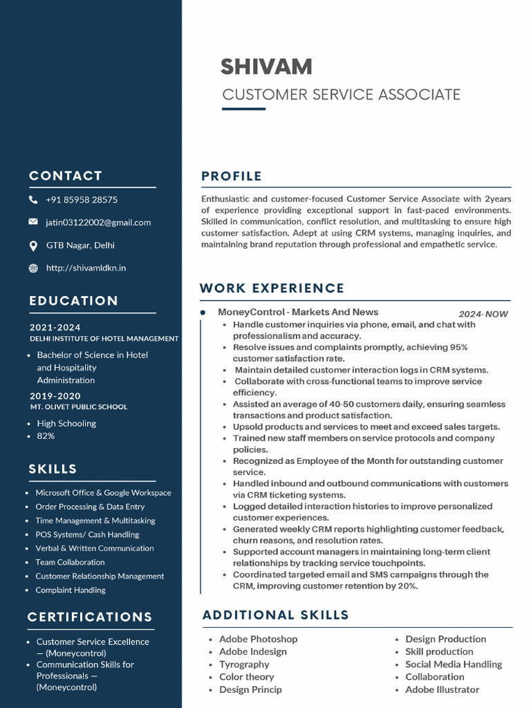 Shivam Resume For CRM::2025, November | PDF