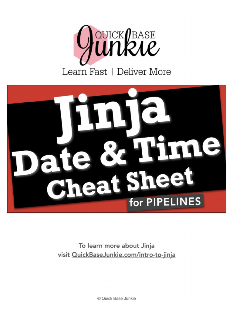BJY4FjYjTq6riW6SfzTL Quick Base Junkie Jinja Date Time Cheat Sheet | PDF | Computer Programming ...