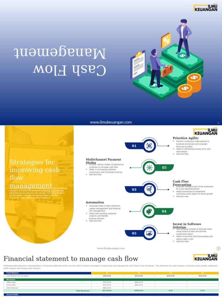 Cash Flow Management | PDF | Accounts Payable | Business Economics