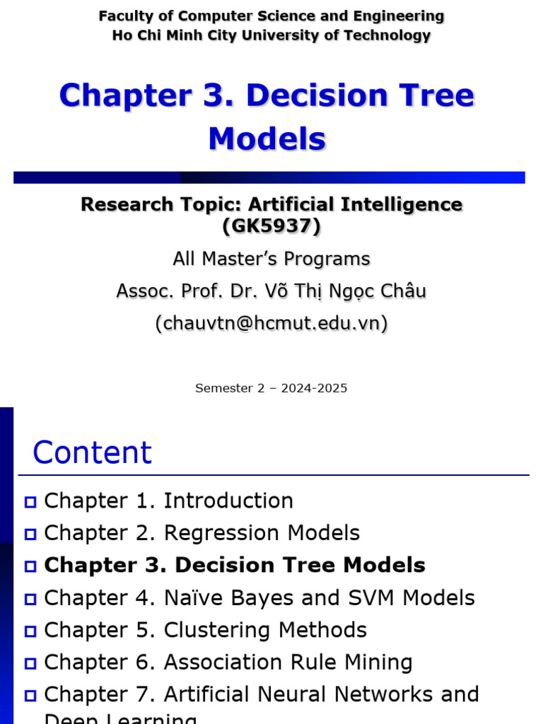GK5937_Research Topic-AI - Chapter 3 - Decision Tree Models | PDF | Theoretical Computer Science ...
