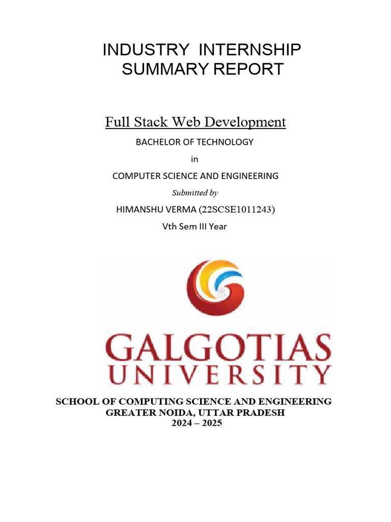 Report File Full Stack Web (1) (1) | PDF | Html | World Wide Web