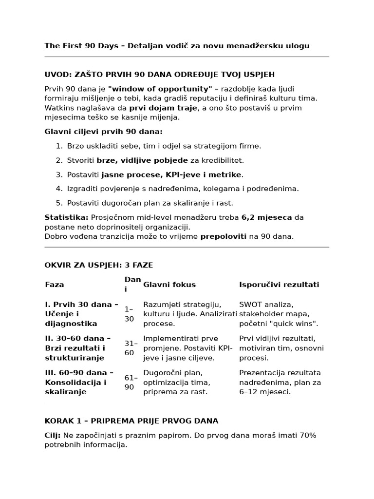 The First 90 Days | PDF