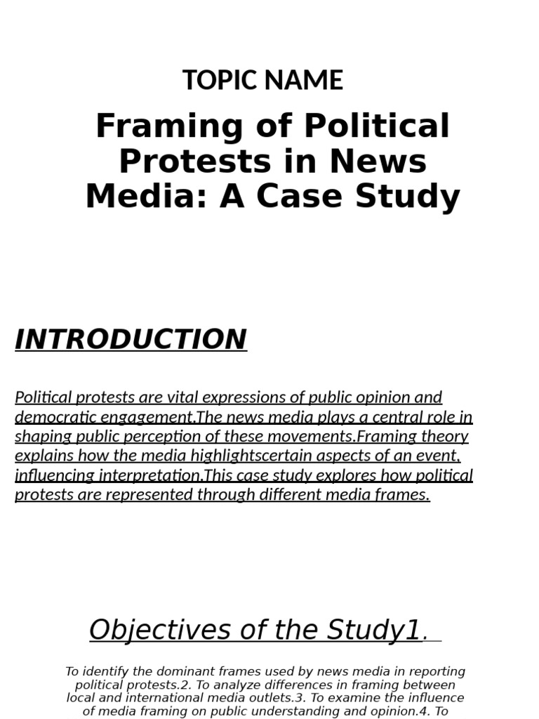 Media Framing of Political Protests | PDF | Framing (Social Sciences ...