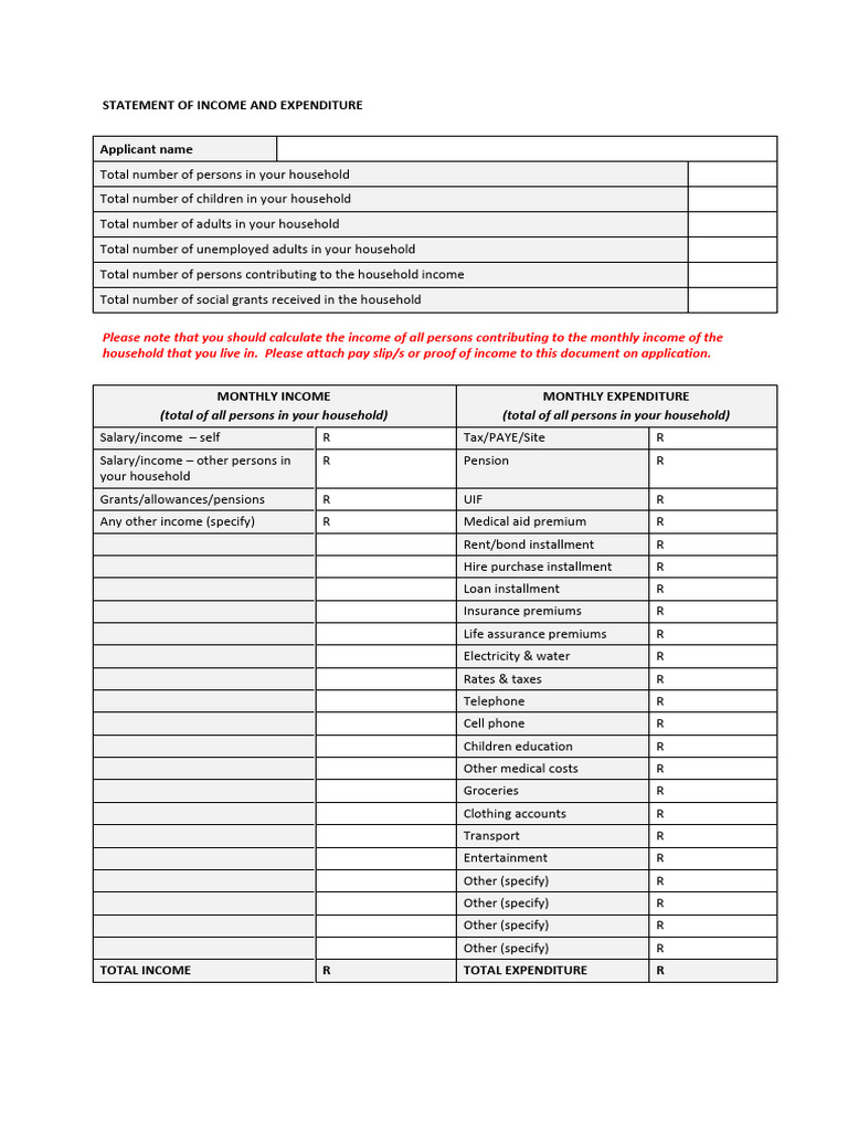 SACT Proof Income and Expenditure | PDF | Insurance | Expense