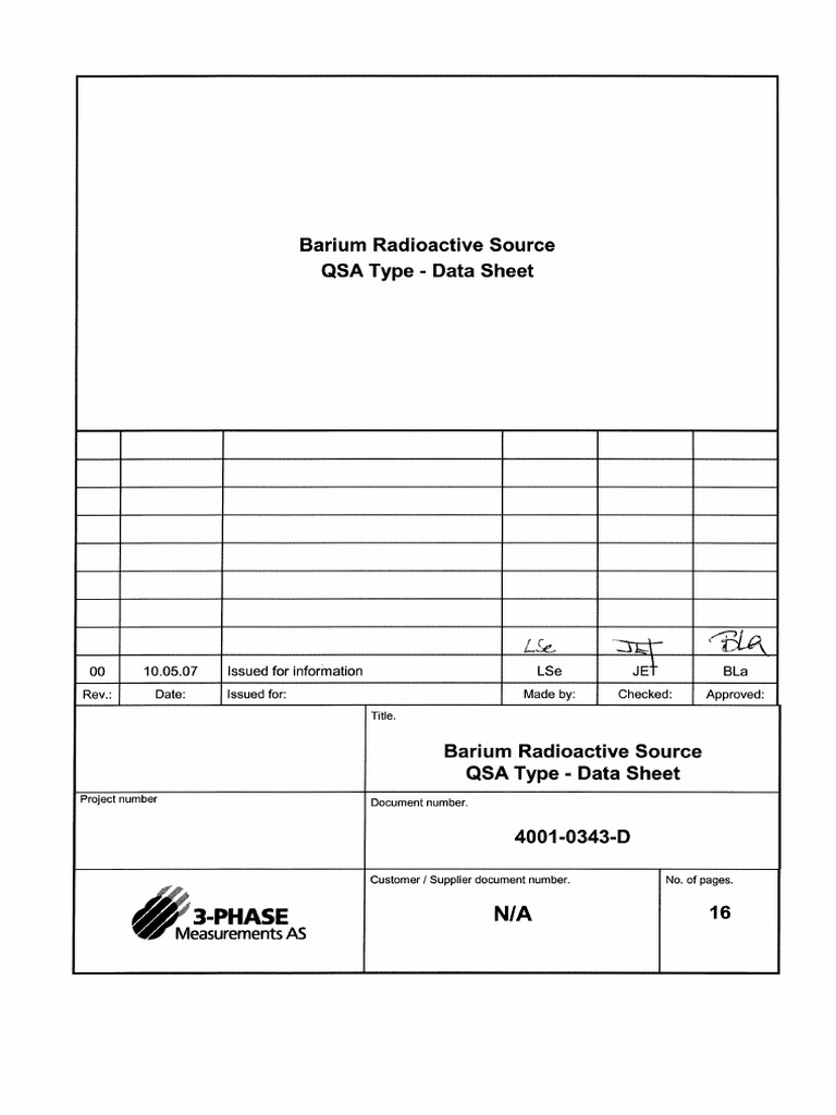 4001-0343-D - Rev00 - Ba Radioactive Source QSA Data Sheet - 4137229 ...