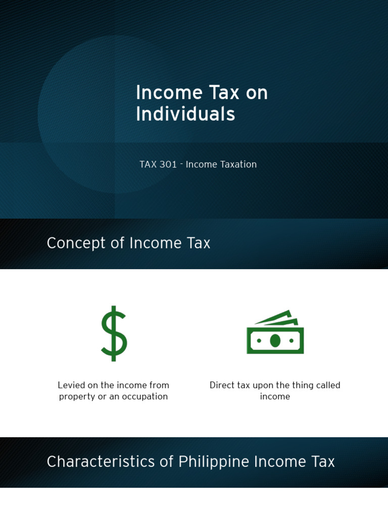 Part 1 Income On Individual Taxpayers | PDF | Taxes | Income Tax