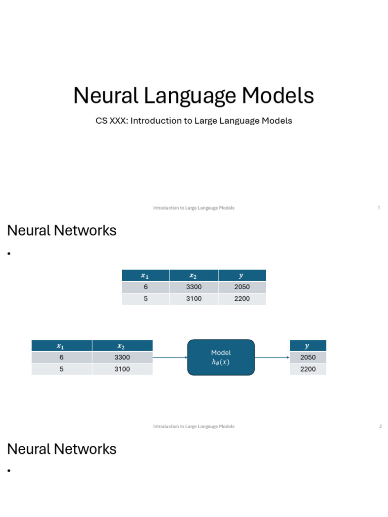 LLM - Neural Language Models | PDF | Applied Mathematics | Artificial Intelligence