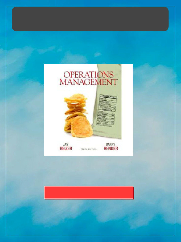 Operations Management Heizer Render 10th Edition Solutions Manual pdf available | PDF | Learning ...
