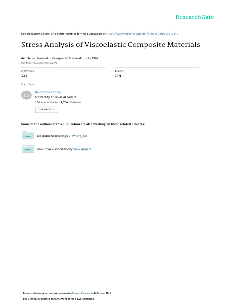 Stress Analysis of Composite Materials | PDF | Elasticity (Physics ...