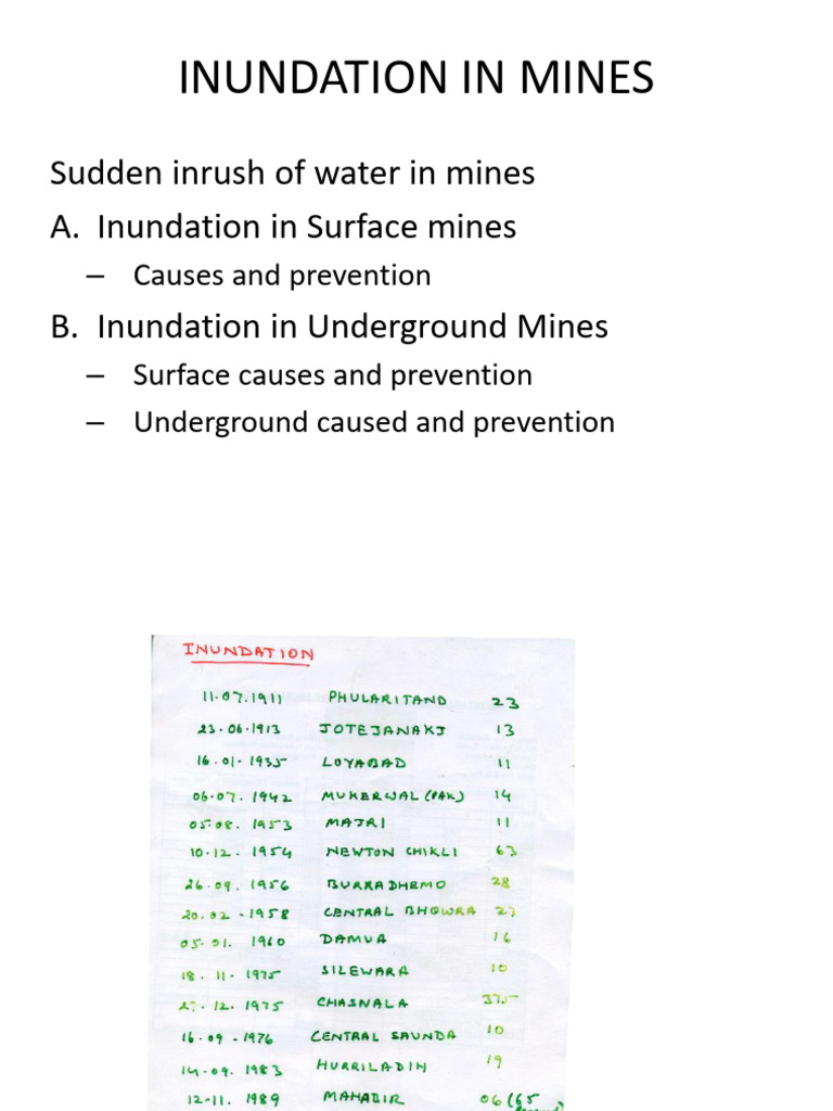Mine Inundation Safety Boring Appratus | PDF | Flood | Coal Mining