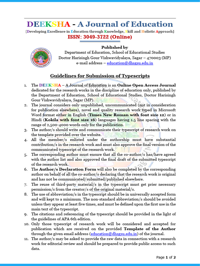 DAJE_Guidelines_for_Manuscript_Submission | PDF