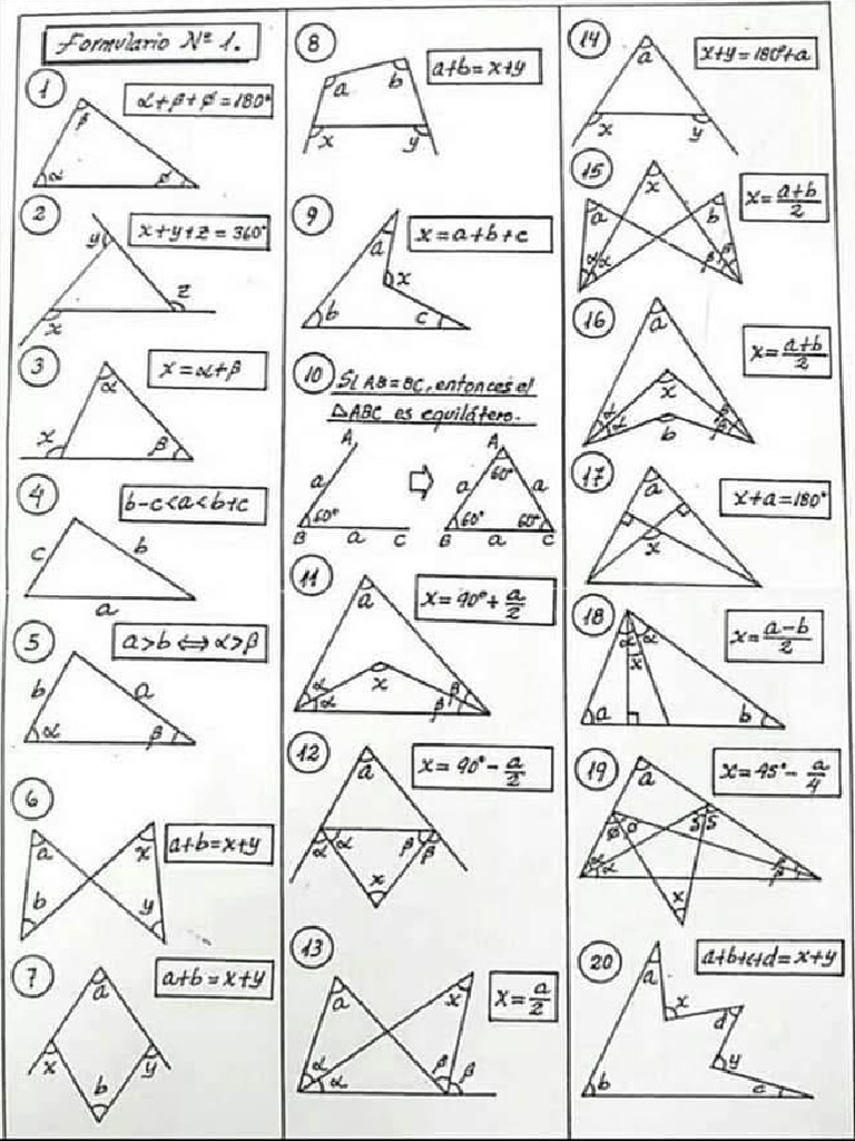 Useful Math Formula | PDF