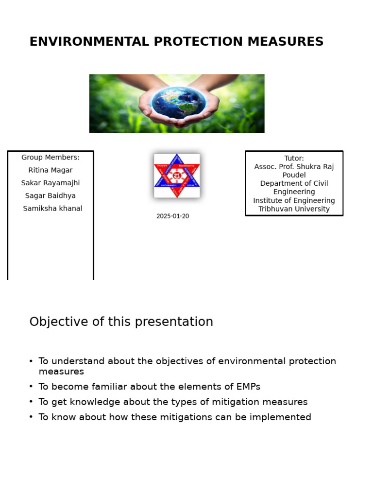 Environmental Protection Measures | PDF