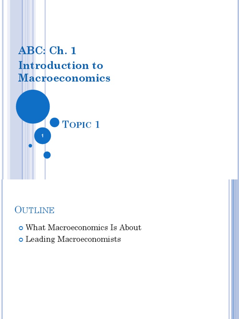 ABC: Ch. 1 Introduction To Macroeconomics | PDF | Macroeconomics ...