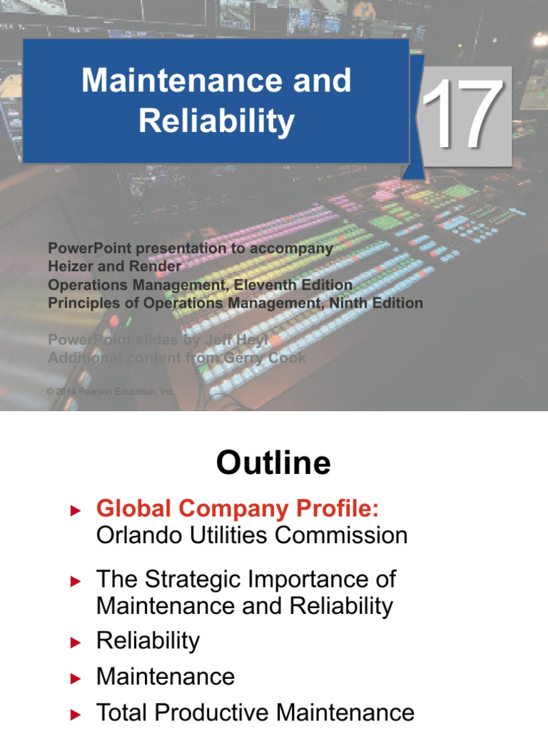 4 maintenance and reliability | PDF | Reliability Engineering | Systems Engineering