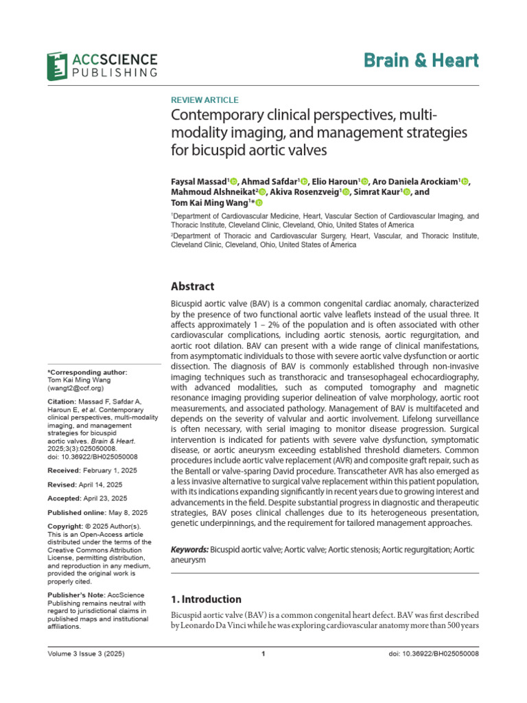 Contemporary clinical perspectives, multi-modality imaging, and ...