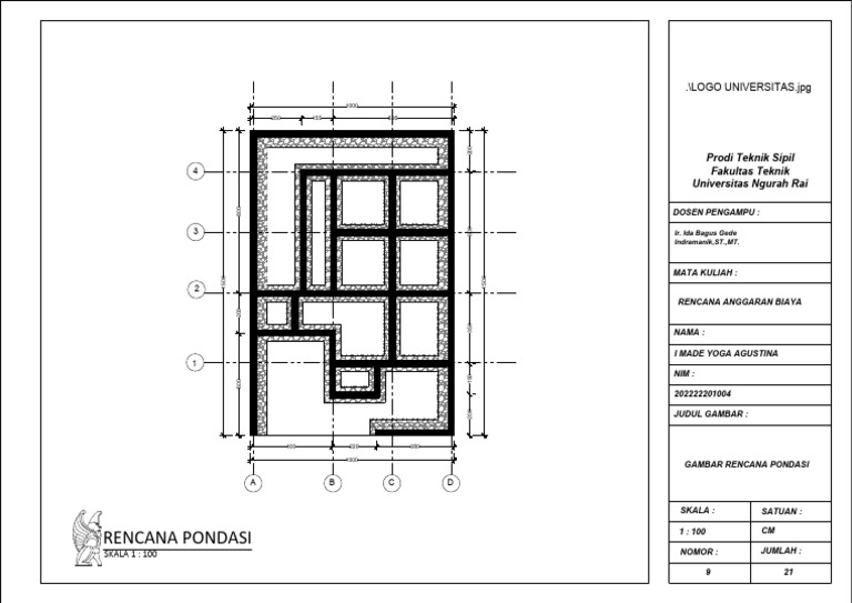 Rencana Pondasi Rab | PDF