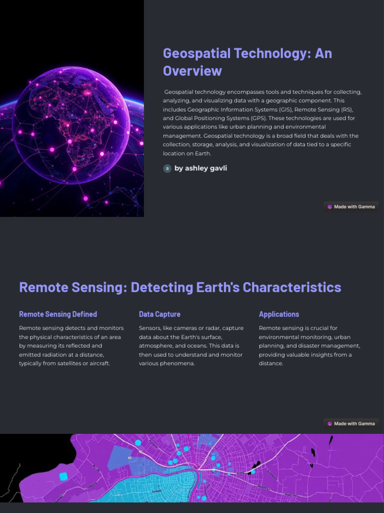 Geospatial Technology an Overview | PDF | Geographic Information System ...