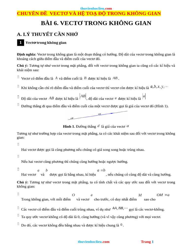 Chuyen de VECTO VA HTTD TRONG KG | PDF