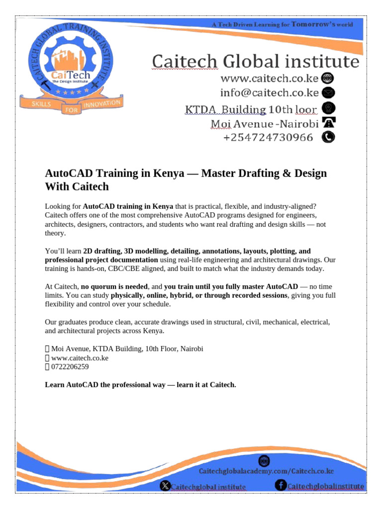 Autocad Training in Kenya | PDF