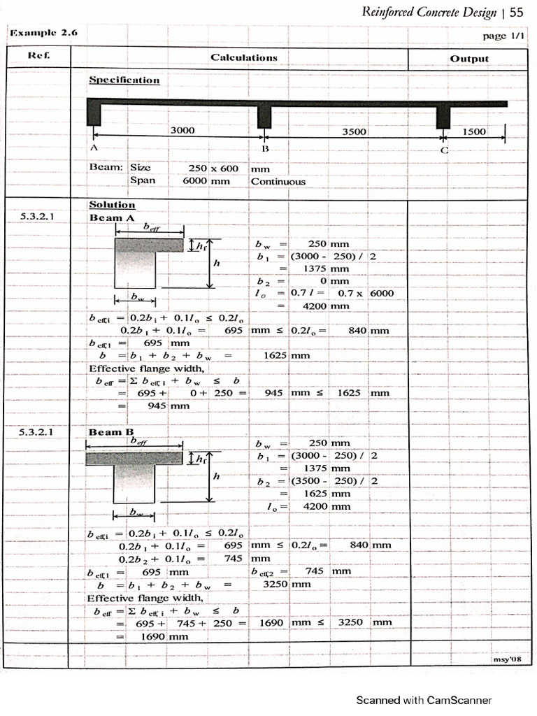 C2 - Example 2.6 & Ex. 2.7 - B Eff Design | PDF