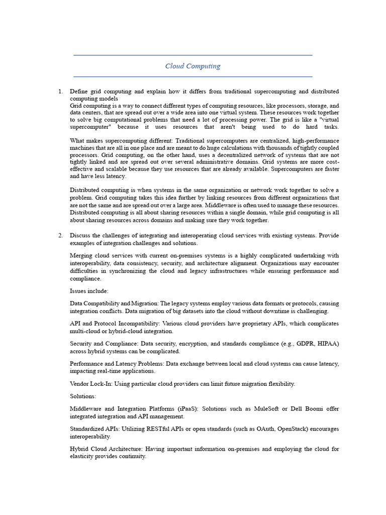 CC | PDF | Cloud Computing | Virtual Machine