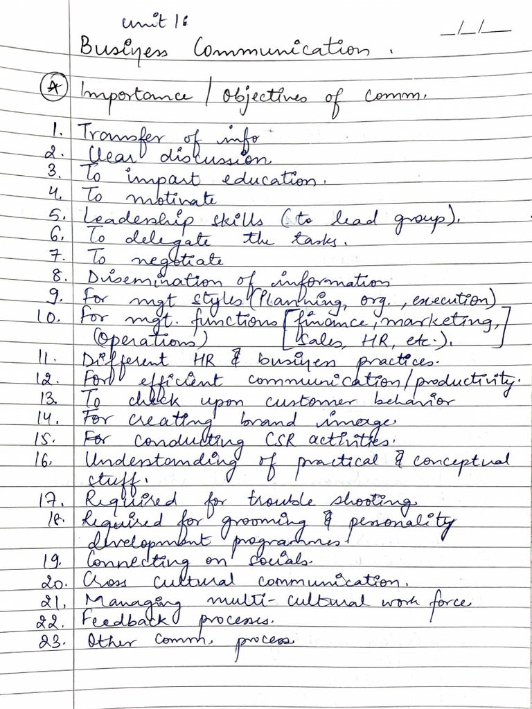Business Communication Notes Mba | PDF