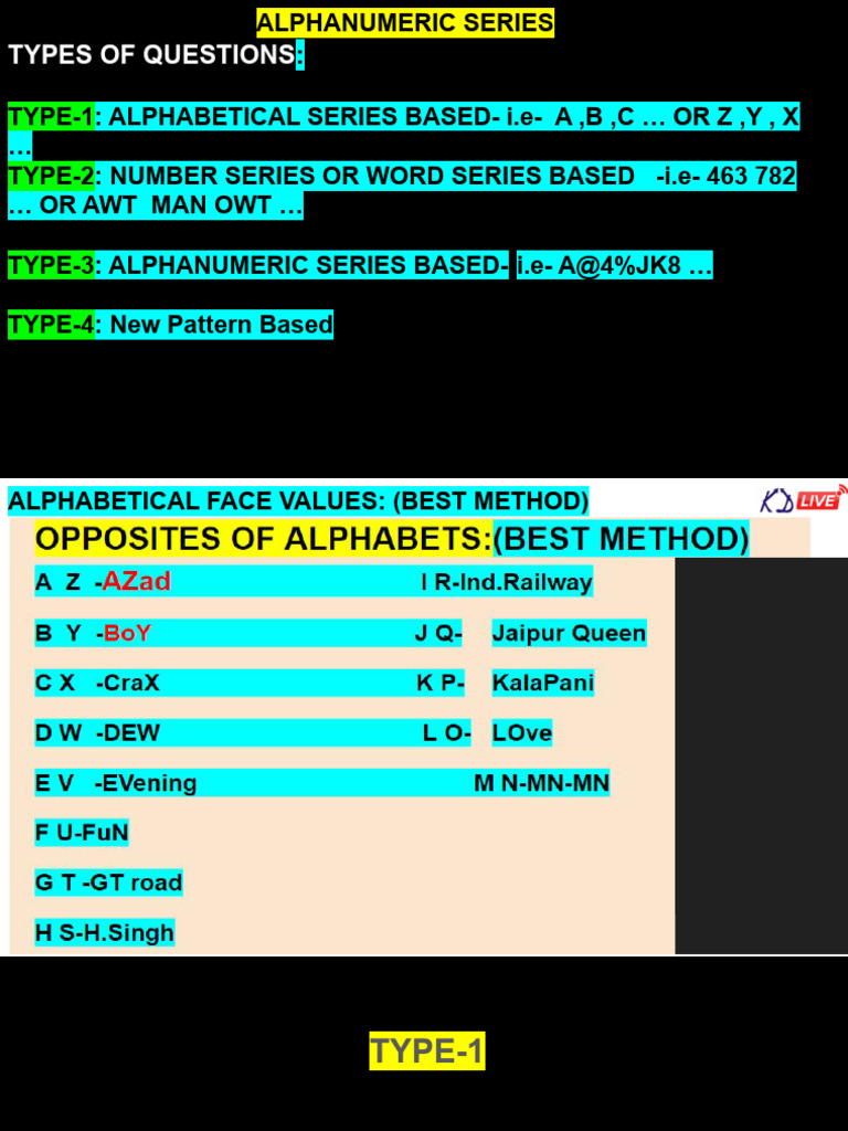 KD Alphanumeric Order Ranking DAY-1 | PDF
