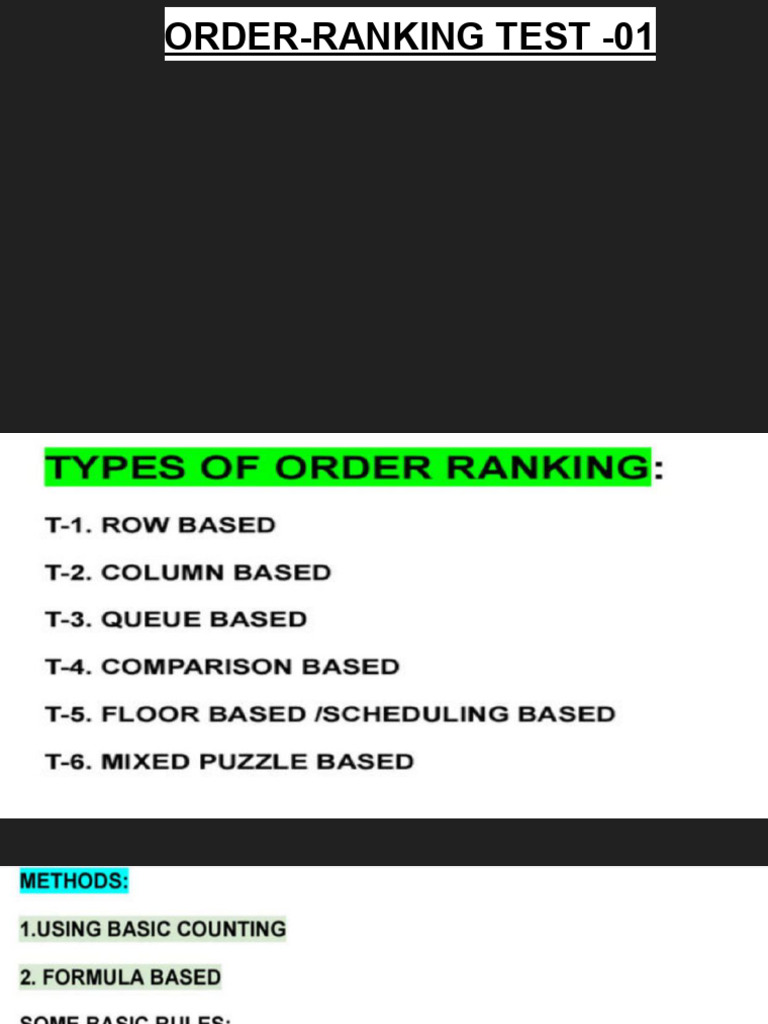 Order Ranking Day | PDF