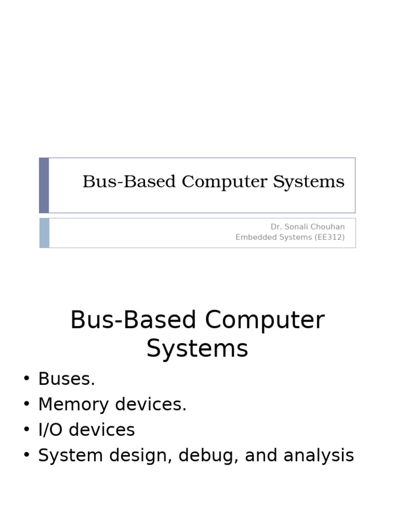 EE312_Bus | PDF | Random Access Memory | Flash Memory
