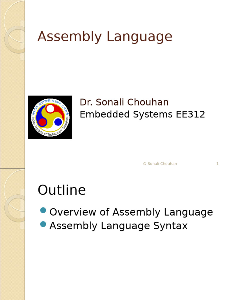 EE312 Assembly Language | PDF | Assembly Language | Computer Programming