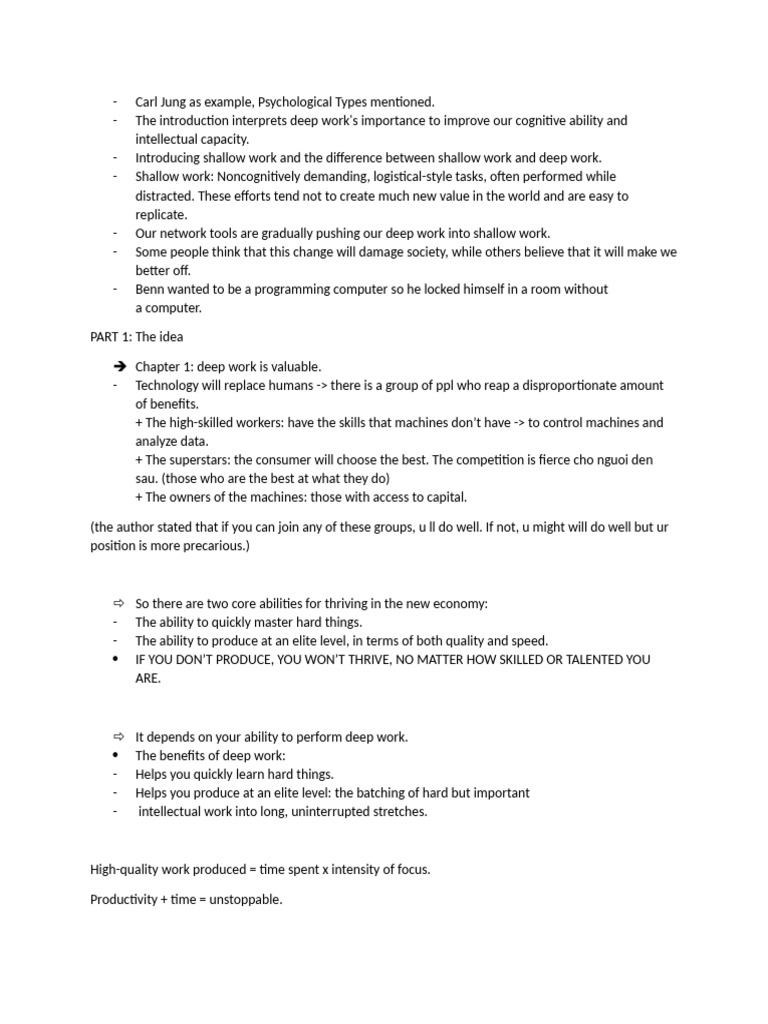 Deep Work | PDF | Mind | Attention