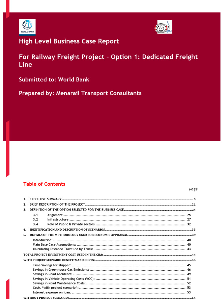 Railway Freight Project HLBCR V4-24 Nov 2020 -Clean | PDF | Internal ...