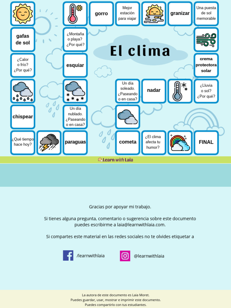 El Clima Game | PDF