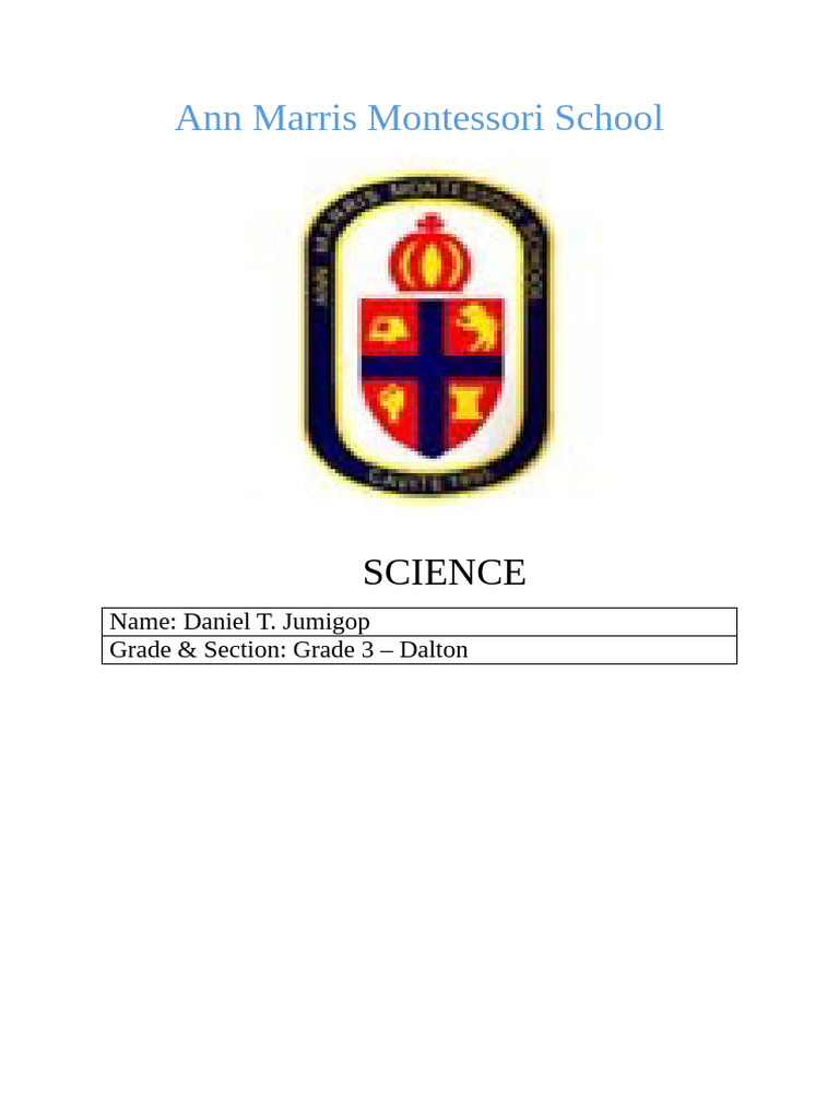 Ann Marris Montessori School | PDF
