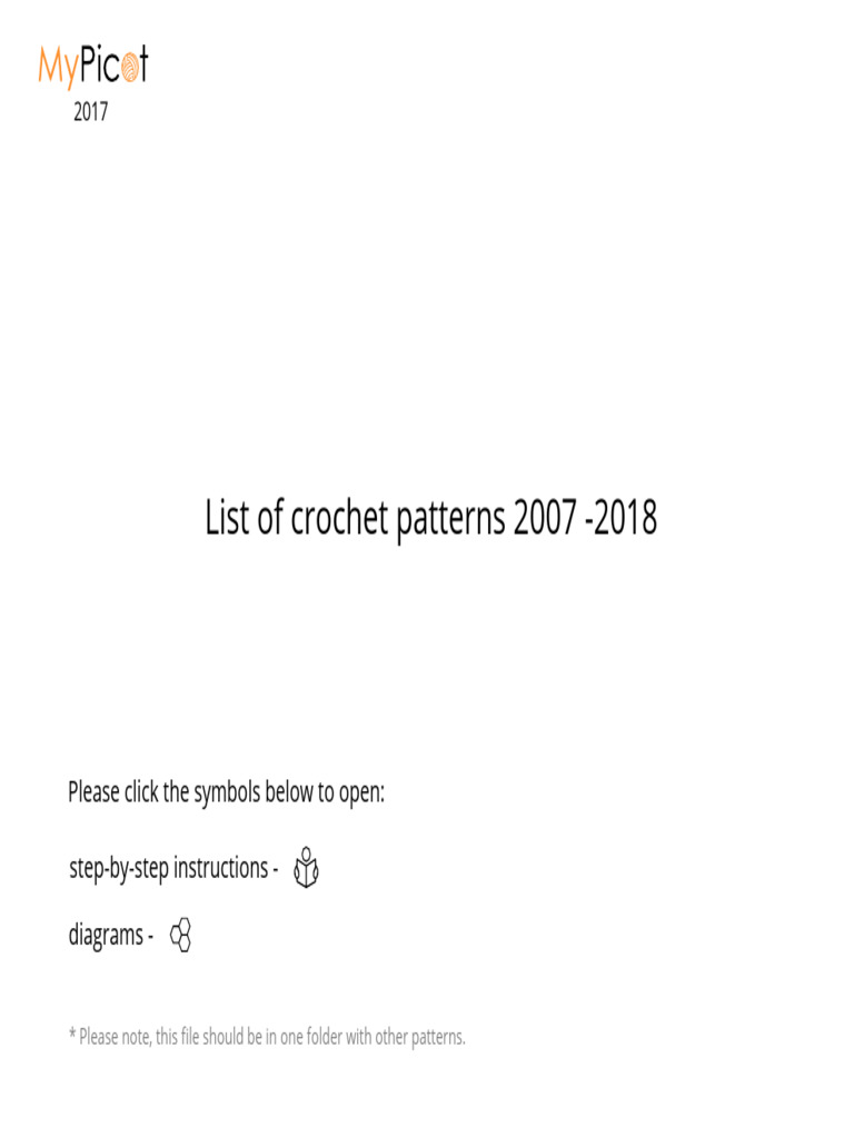 @list of Crochet Patterns | PDF