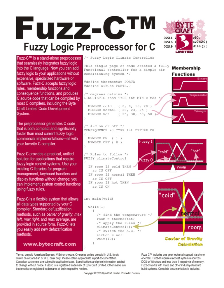 Fuzzy C | PDF | C (Programming Language) | Fuzzy Logic