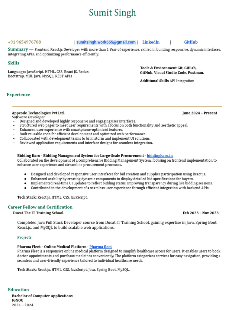 Sumit | PDF | Java (Programming Language) | Software Development