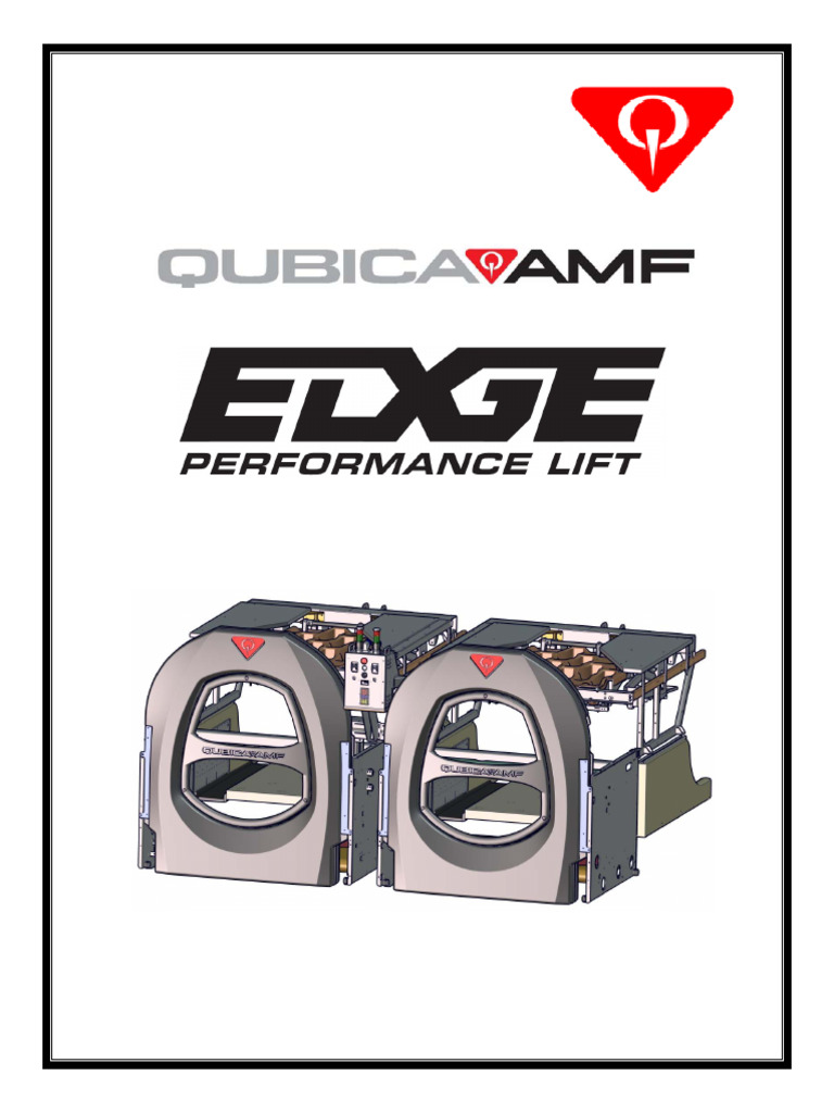 QubicaAMF Edge Lift Manual Supplement | PDF | Screw | Clutch