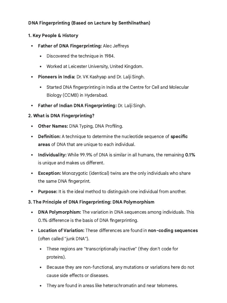 Dna Profiling | PDF | Dna | Dna Profiling