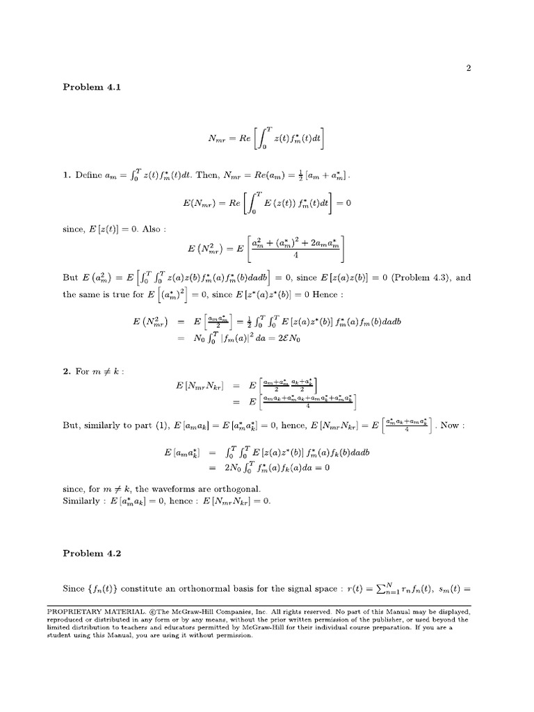 Problems 4 Sol | PDF