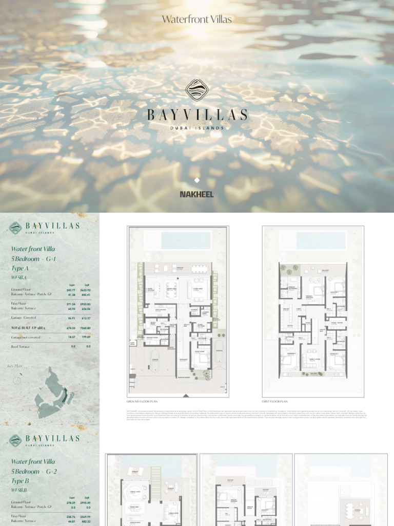 Waterfront Villas Floor Plans Overview | PDF | Garage (Residential ...