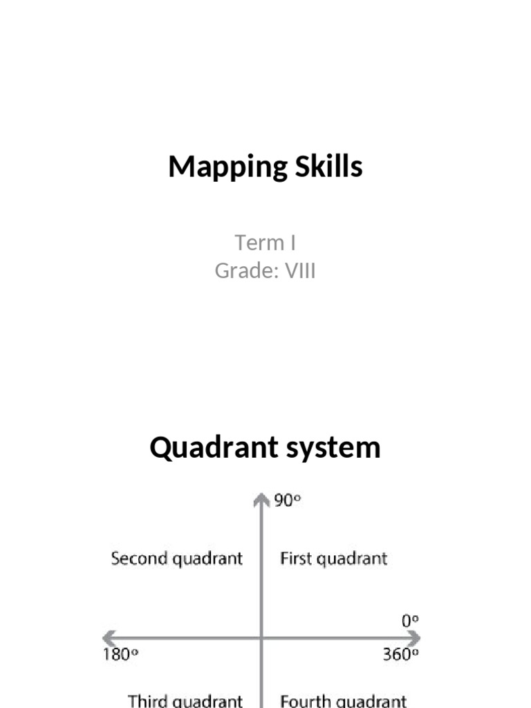 Mapping Skills Term I-VII | PDF | Equator | Contour Line